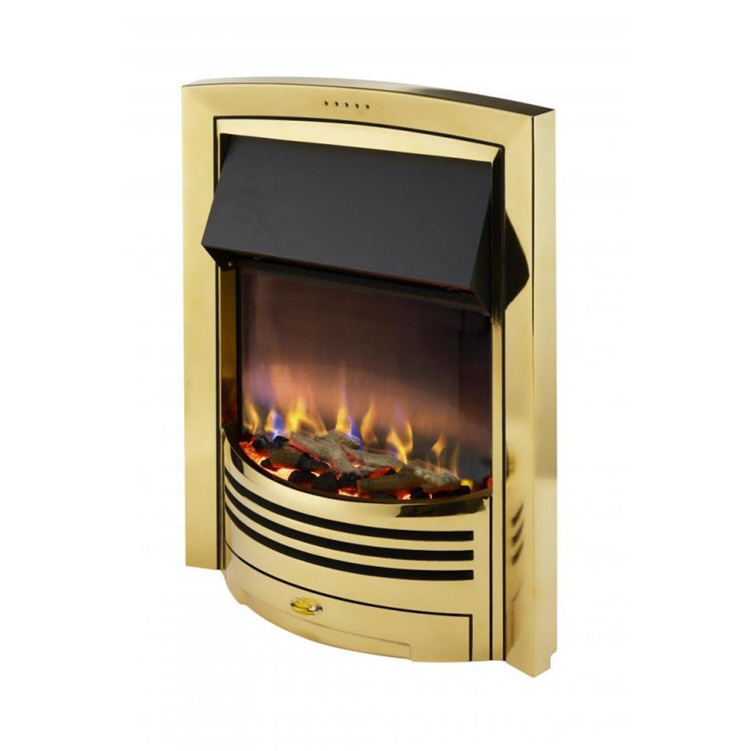 Dimplex Glencoe Brass Optiflame 3D Flame Effect Electric Fire 2kW ...
