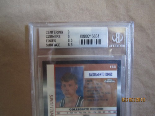 JASON WILLIAMS RC 1998-99 TOPPS CHROME ROOKIE CARD#153 BGS8.5!KINGS G ...