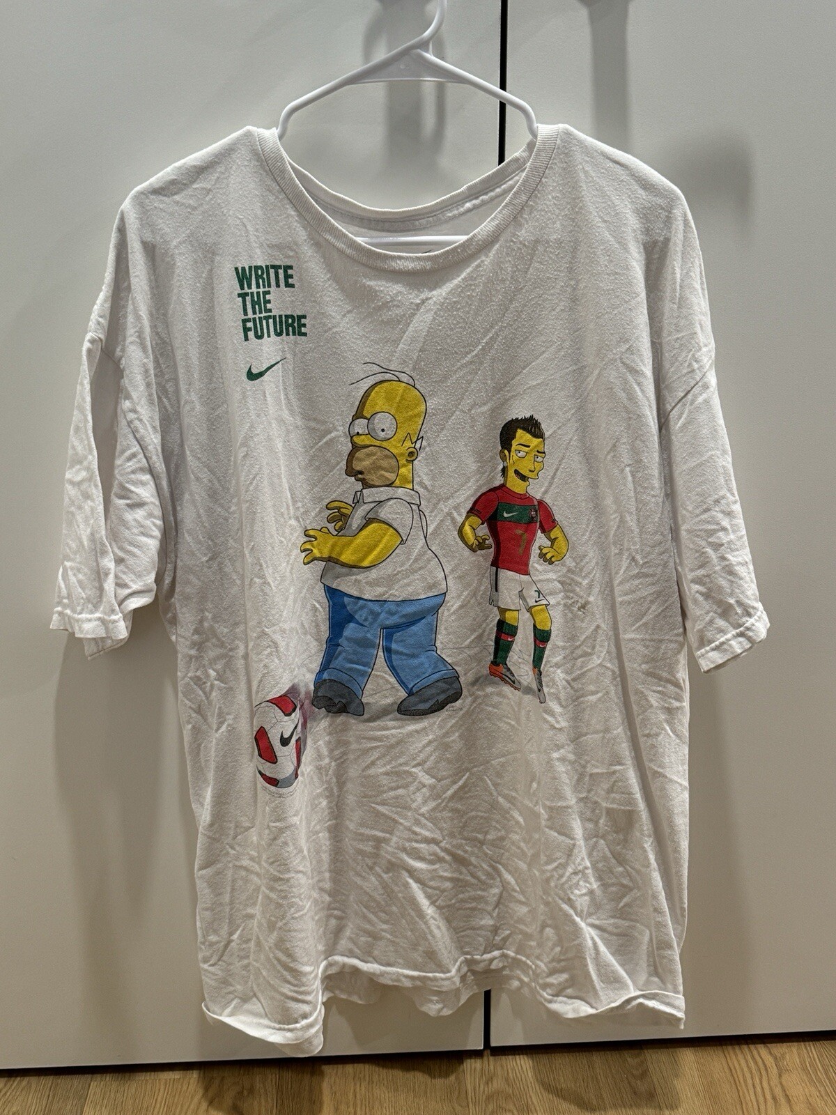 Nike Ronal-doh Cristiano Ronaldo Simpsons 2010 T Shir… - Gem