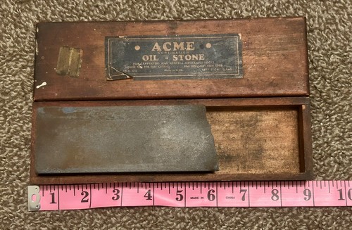 Vintage ACME Combination oil-stone For carpenters general mechanics ...
