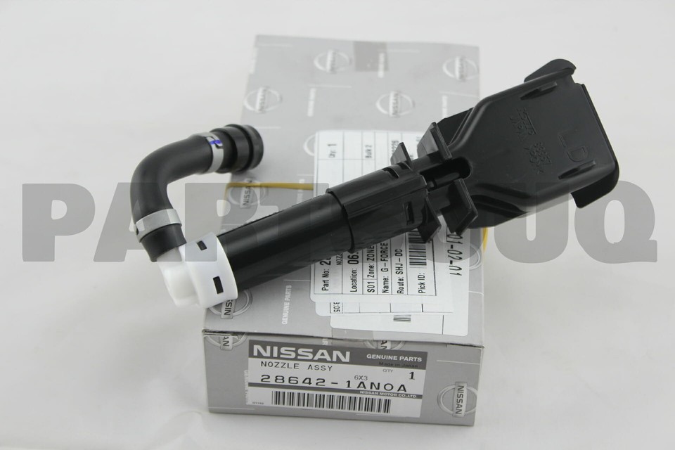 286421AN0A Genuine Nissan NOZZLE ASSY-HEAD LAMP CLEANER,LH 28642-1AN0A ...