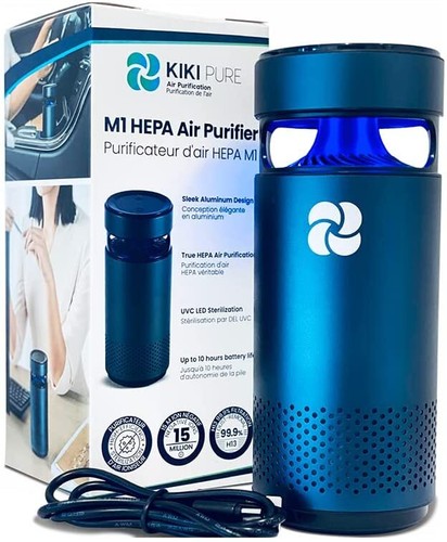 Kiki Pure M1 USB Rechargeable UV HEPA Air Purifier Portable Car Travel Office | eBay