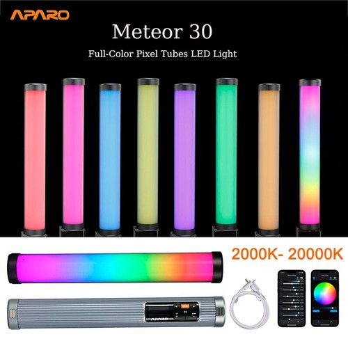 Aparo Meteor 30 Full Color Pixel Tube Magnetic Led Light 10W RGB 2000K ...