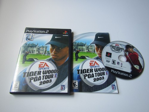 Playstation 2 PS2 Tiger Woods PGA Tour 2003 in case with manual tested ...