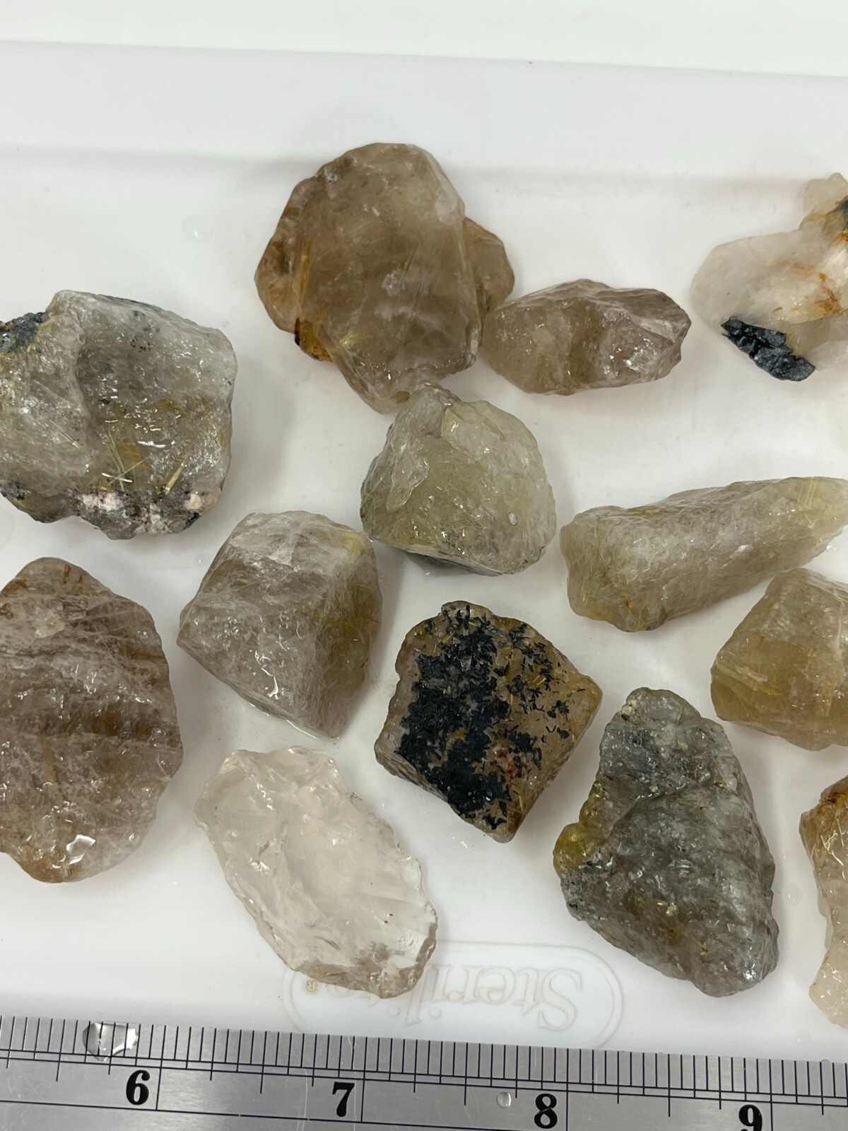 Semi-Transparent Golden Rutilated Quartz Rough Lapidary Cabbing Chakra ...