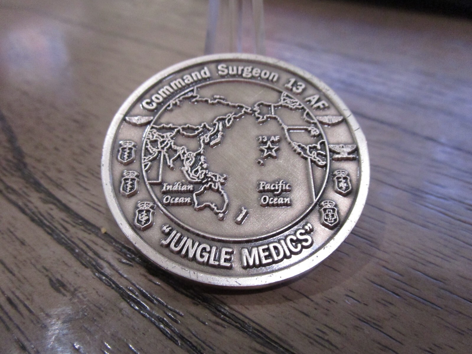 USAF 13th Air Force Command Surgeon 13 AF Jungle Medics Challenge Coin ...