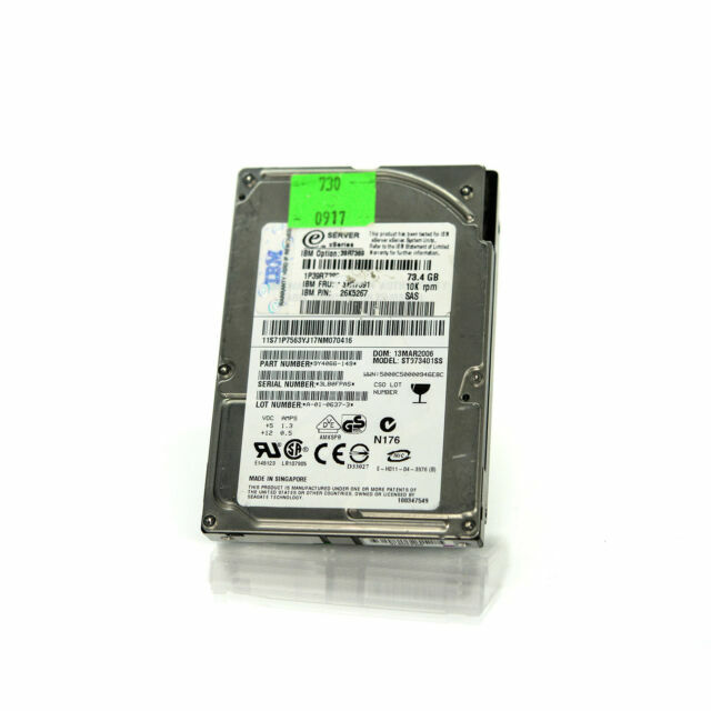 IBM 73 GB,Internal,10000 RPM,2.5" (26K5779) Hard Drive for sale online ...
