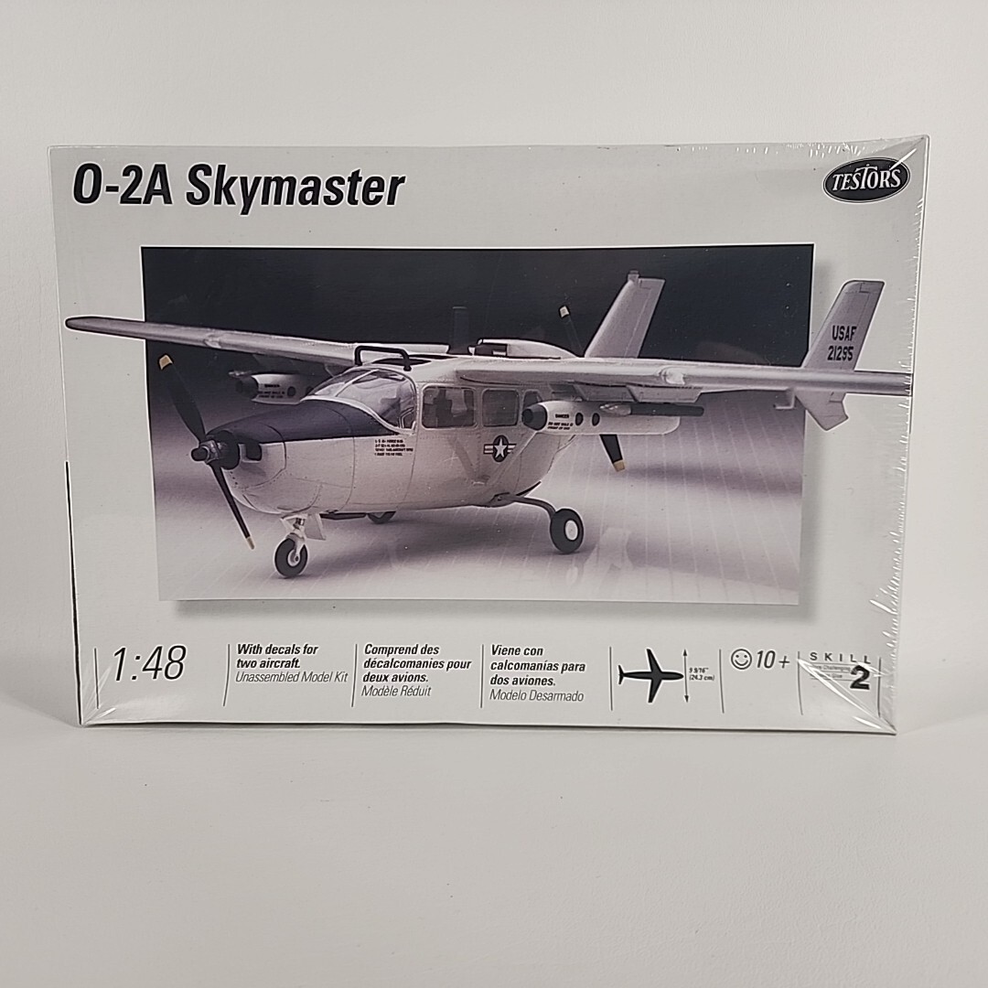 Testors 1 48 CESSNA 0-2A SKYMASTER 1995 Model Airplane #514 NEW SEALED Kit