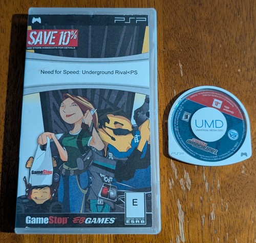Need for Speed: Underground Rivals (Sony PSP, 2005) GameStop Case, *NO ...