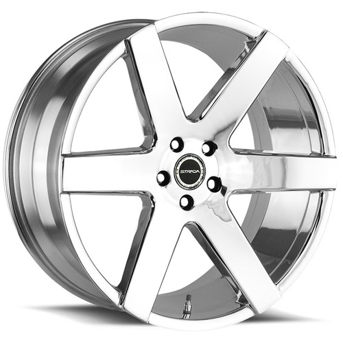 Strada S60 Coda 22x9.5 5x5" +25mm Chrome Wheel Rim 22" Inch ...