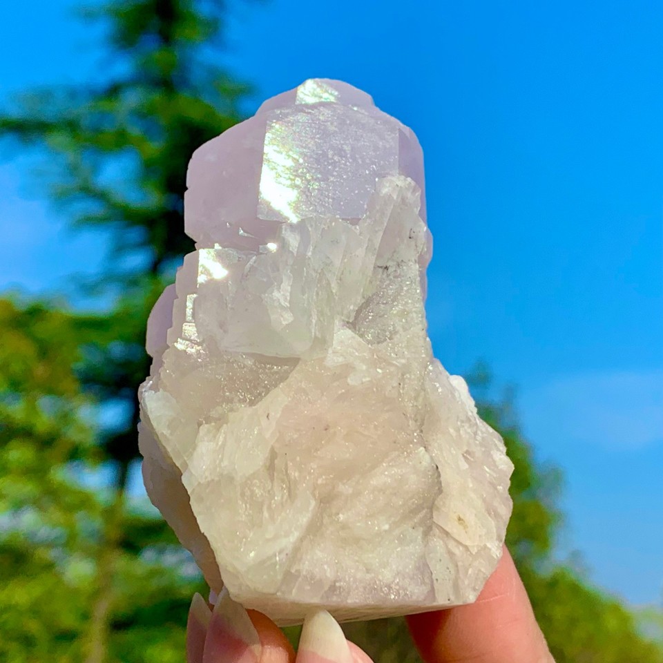 304G Pagoda Calcite/Mercedes Calcite/Minerals/Crystals/Pink ...