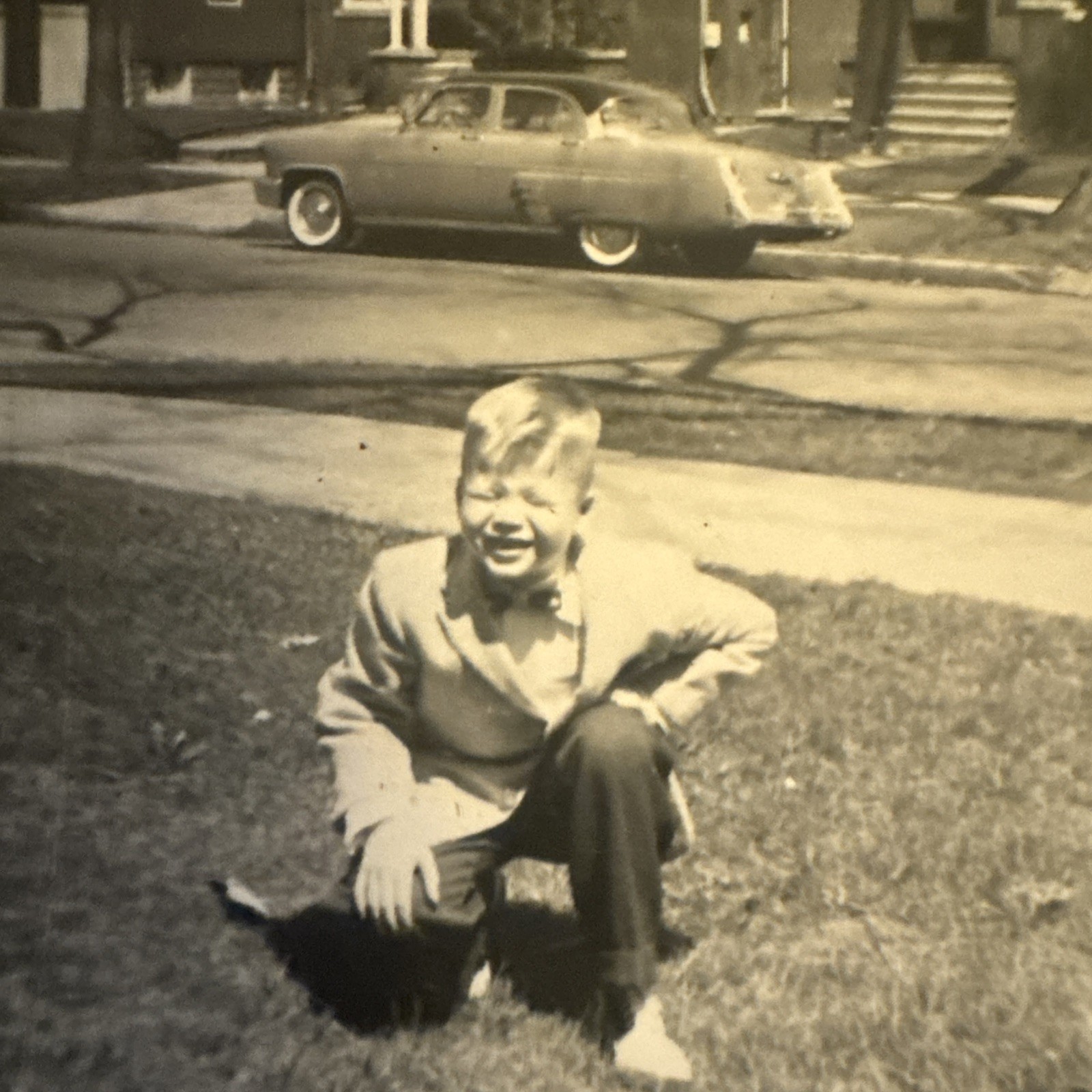 1950’s Cute Squint Smile Vintage Photo | eBay