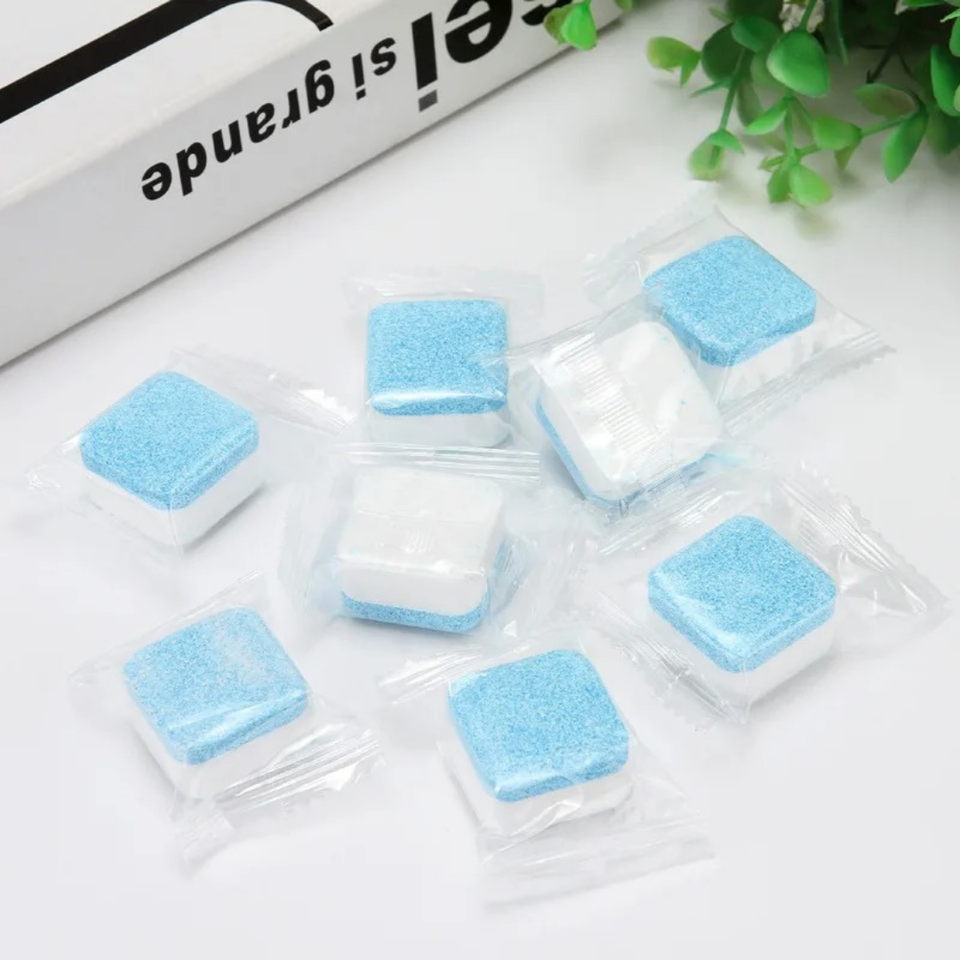 Finally Fresh Washing Machine Cleaner White Count Powder Tablets 10 PCS ...