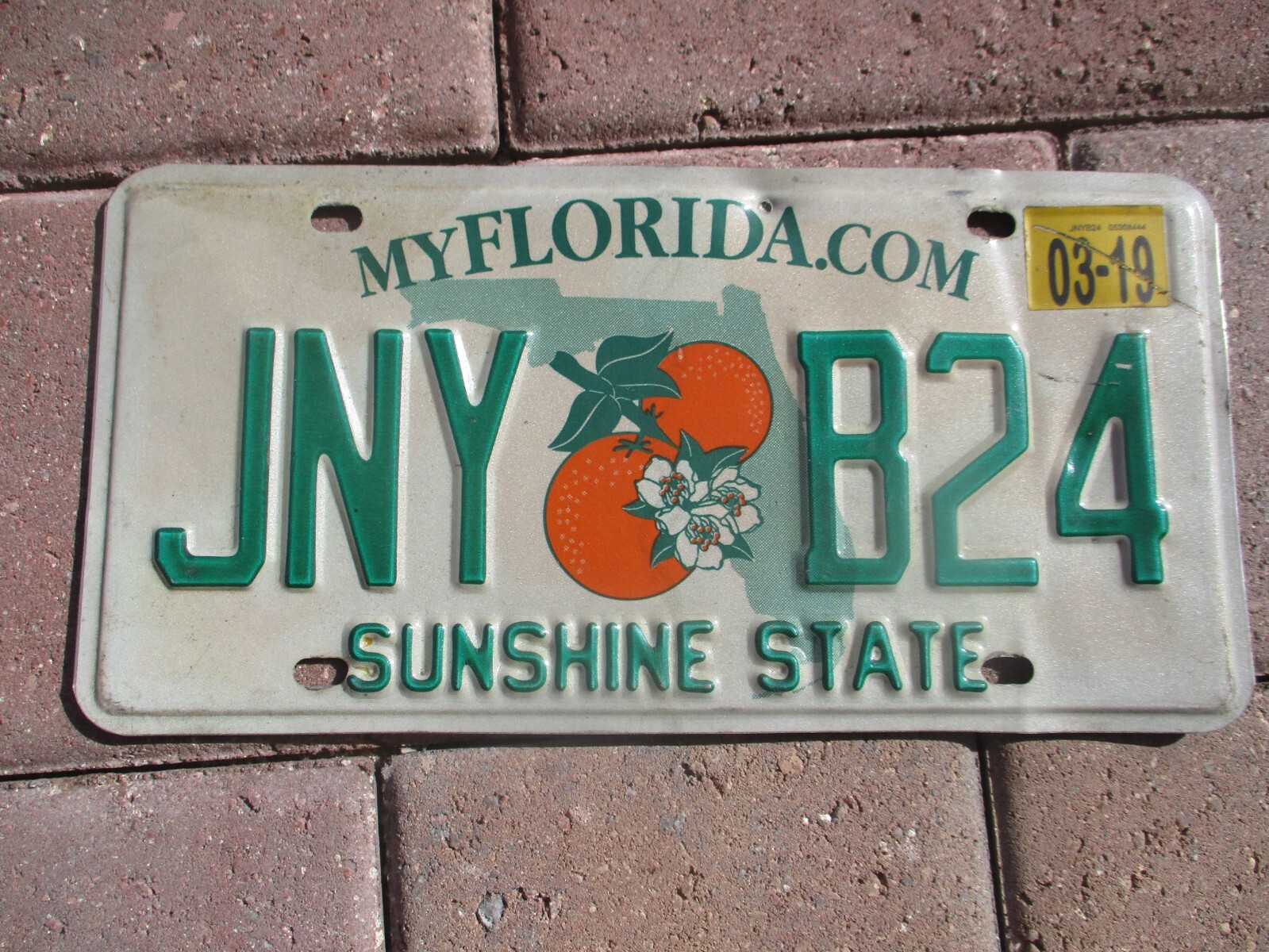 Florida 2019 Sunshine State license plate # JNY B24 | eBay