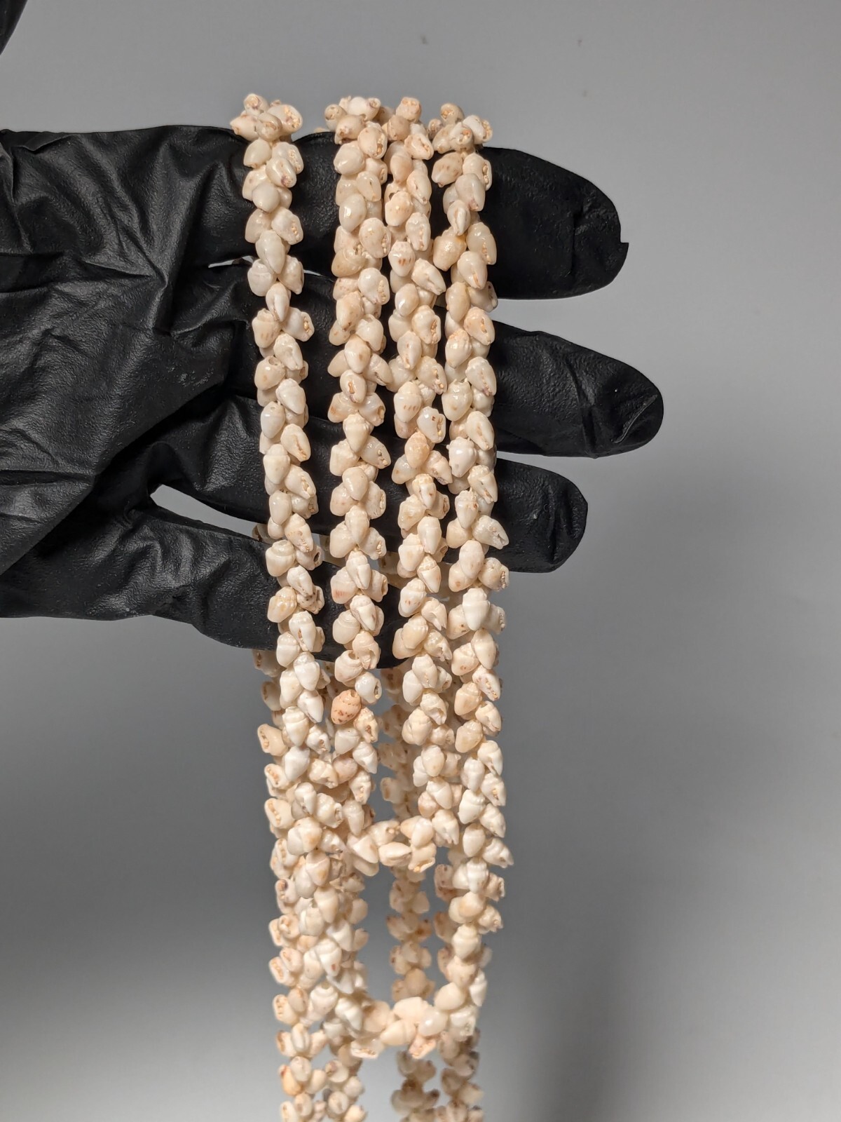 Vintage Ni'ihau Shell Lei Pikake Necklace Long 2 Strand momi shells | eBay