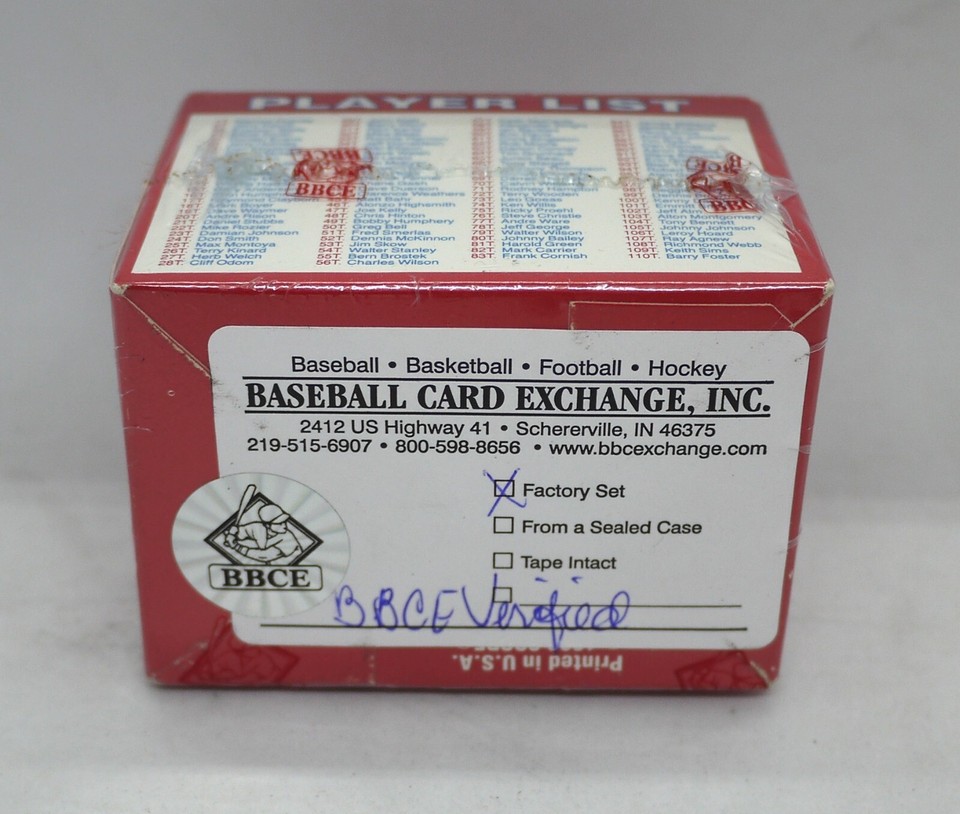 1990 SCORE NFL FOOTBALL ROOKIE & TRADED (110 CARDS) (BBCE WRAPPED ...