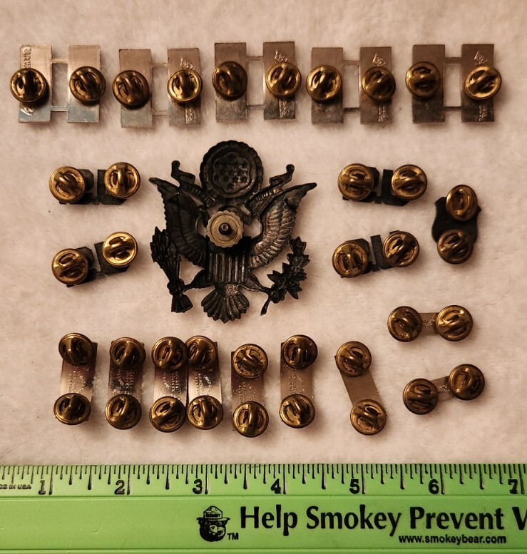 Post-WW2 Air Force Dentist Rank Insignia Cap Badge Pin Meyers ...