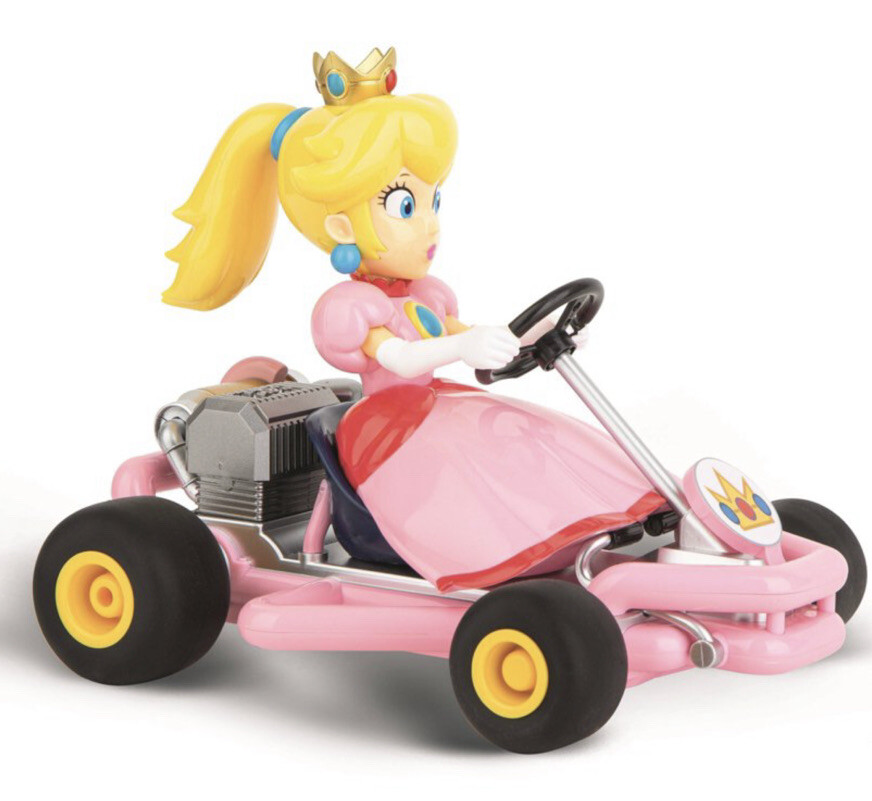 NEW Nintendo Carrera RC Mario Kart Princess PEACH Pipe Car Figure Super ...