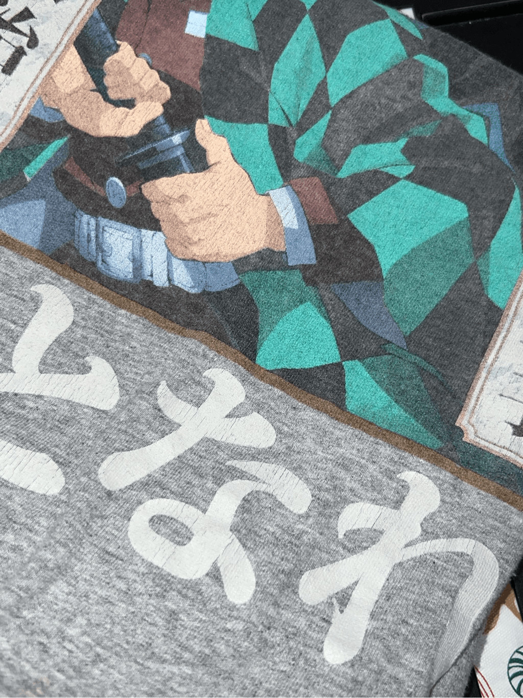 Demon Slayer Anime KnY Tanjiro and Nezuko Gray T-Shir… - Gem