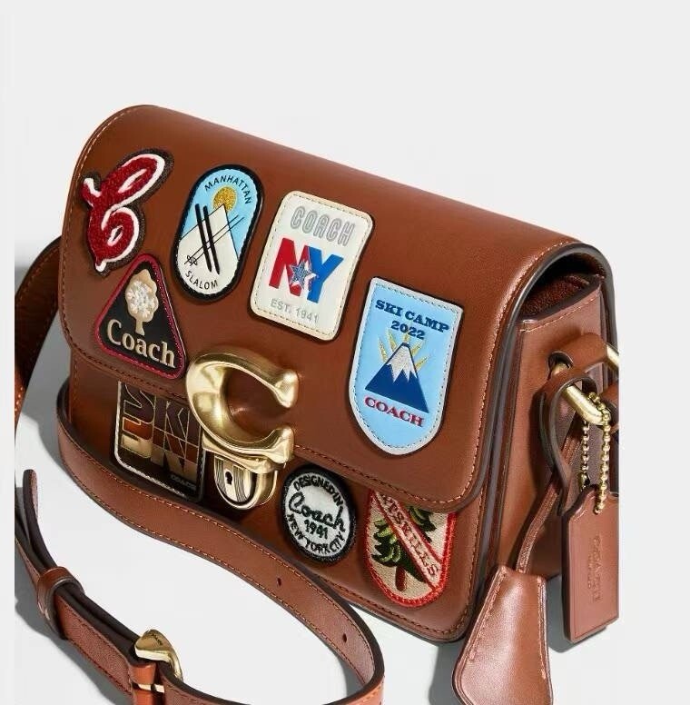 Coach Patches Studio 19 Bag Genuine Tan Leather Coach C8078 NWT | eBay