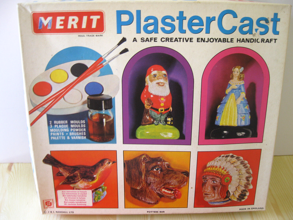 Merit Plaster Cast Model Craft Kit Vintage UK 80's Complete Unusual ...