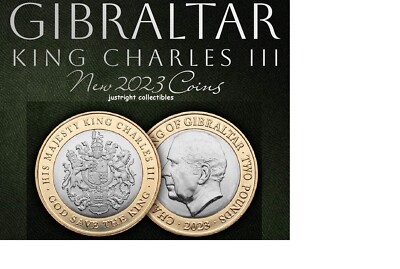 Gibraltar 2023 Two Pound £2 Coin King Charles III - God Save The King ...