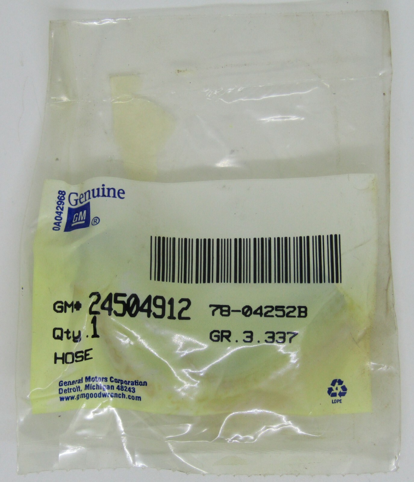 NEW GENUINE GM GENERAL MOTORS OEM HOSE PART NO. 24504912 | eBay