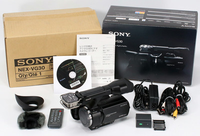 [Used] Sony NEX-VG30 Digital HD Video Camera Recorder Lens not included ...