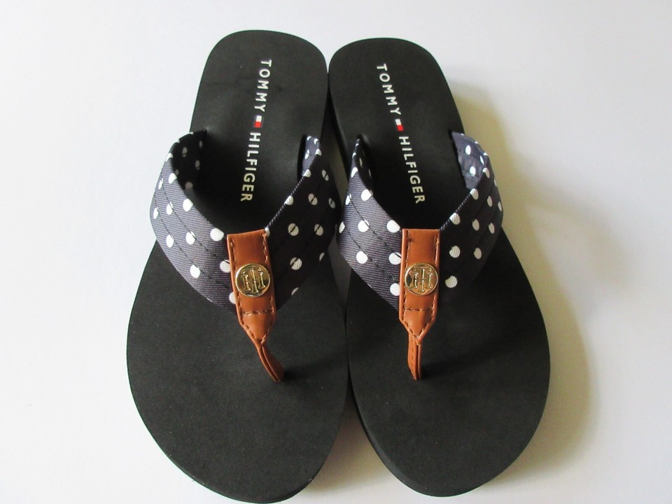 Tommy Hilfiger TWCAPTIO-T Black With Blue & White Fabric Strap Flip ...