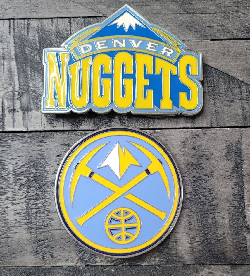Denver Nuggets & Alternate Pick Axe Logo Belt Buckle … - Gem