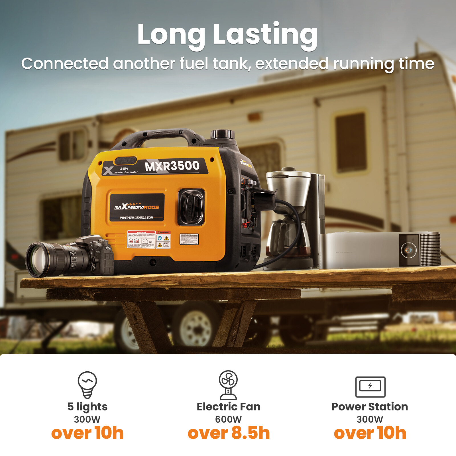 3500 5500 Watt inverter Generator Generators Portable Quiet 3KW for ...