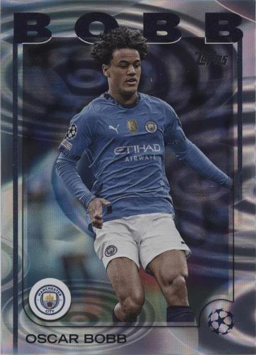 2024-25 Topps Uefa Club Competitions - Oscar Bobb #91 Rain Drops for ...
