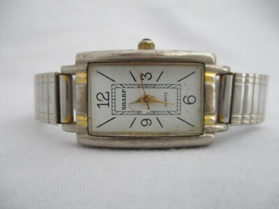 Sharp Women's Silver Toned Stretch Band Analog Watch | eBay