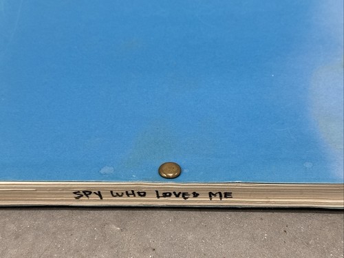 “THE SPY WHO LOVED ME” 1976 Final Draft Movie Screenplay Script James ...