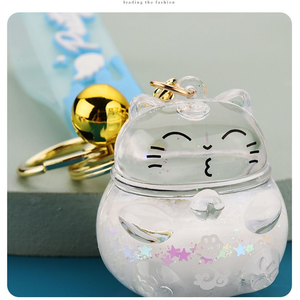Pendant Cute Cartoon Jelly Keychains Keyring Fortune Cat Key chain | eBay
