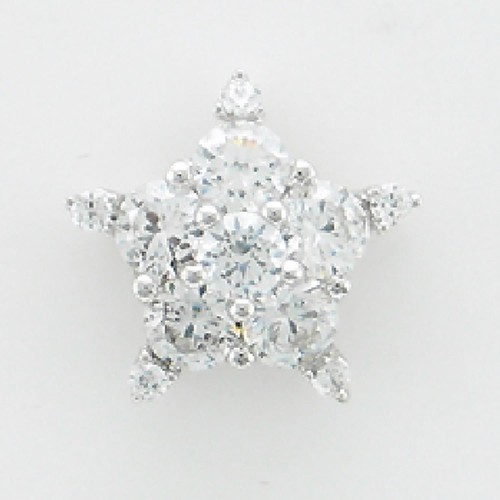 0.751ct Diamond Prong Set Star Shaped Pendant 18k White Gold | eBay ...