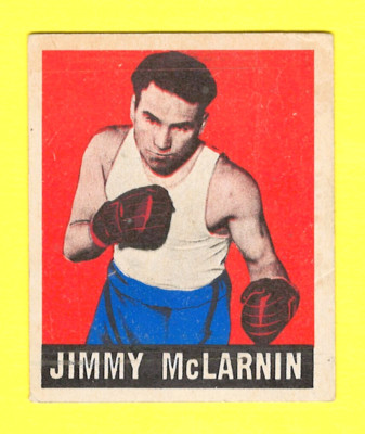 1948 Leaf Boxing Card #29 - JIMMY McLAREN - Gray Back - EXCELLENT - NO ...