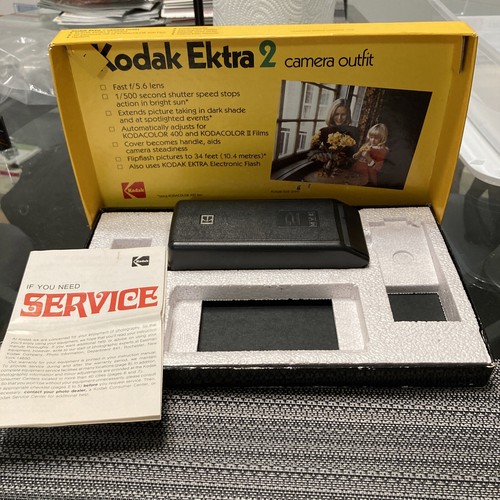 VINTAGE 1978 KODAK TELE-EKTRA 2 CAMERA WITH BOX, MANUAL.., Great ...