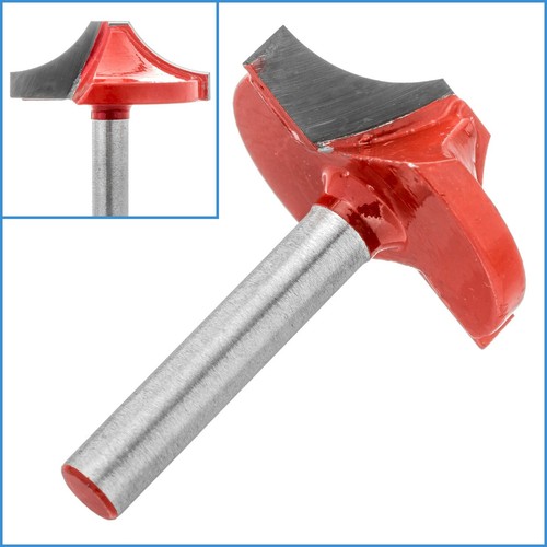 32mm x 13mm Carbide Ovolo Bit Open End Flush Cut Roundover Corner Trim ...