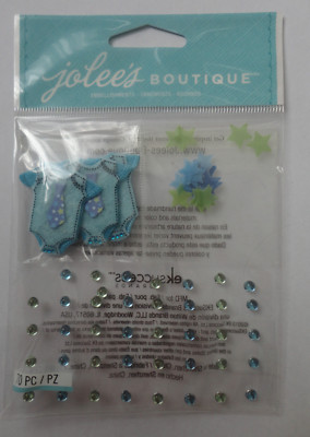 Jolee's Boutique Baby Boy Confetti & Gems Scrapbook Sticker Sheet | eBay