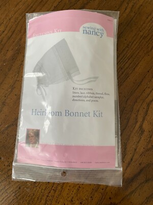 HEIRLOOM BONNET KIT From SEWING WITH NANCY HBKT3; NEW | eBay
