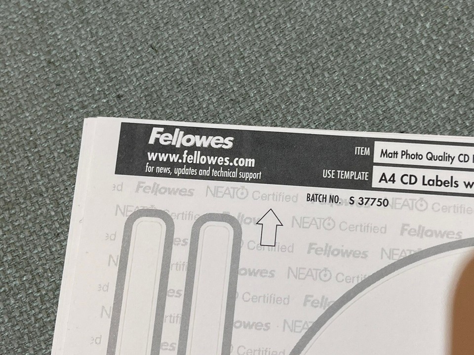3 x Single A4 Sheet each with 2 CD/DVD Labels , White Matte - By ...