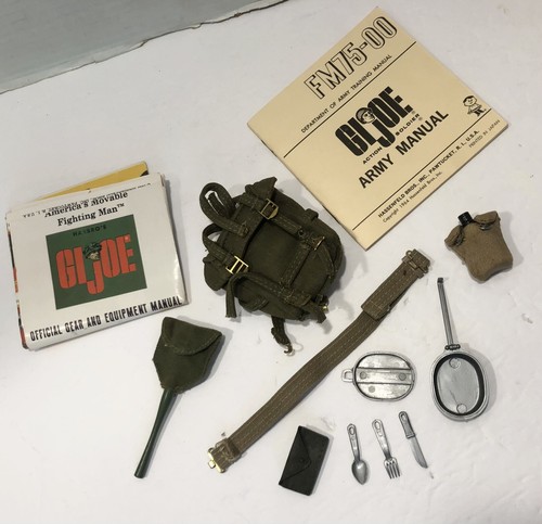 1964 GI Joe Combat Field Pack 7502 Action Soldier Set Hasbro Shovel E ...