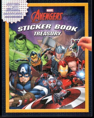 The Avengers Sticker Book Treasury TPB Giant w/500+ Stickers/Foldout ...