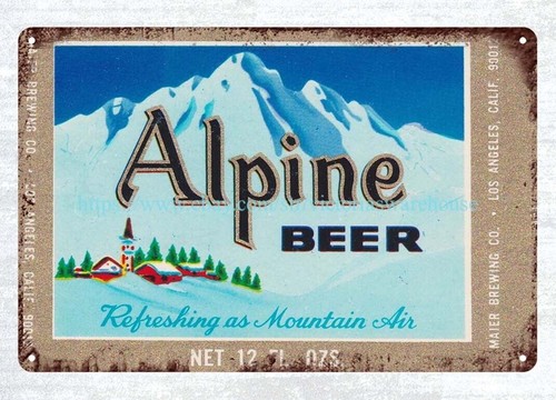 Alpine Beer metal tin sign buy decoration online | eBay