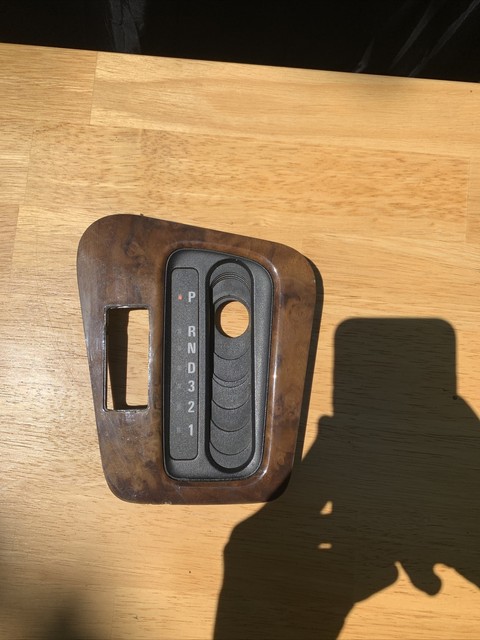 BMW E36 Shifter Trim Bezel Cover Boot Automatic Selector Rod Wood Grain ...