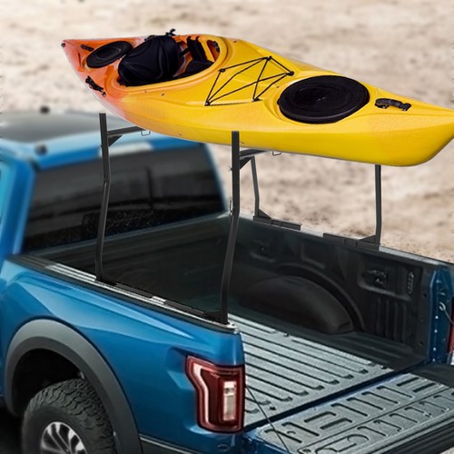 46-71in Steel Trunk Bed Pickup Truck Ladder Rack W/ End Caps & "J" Hook ...