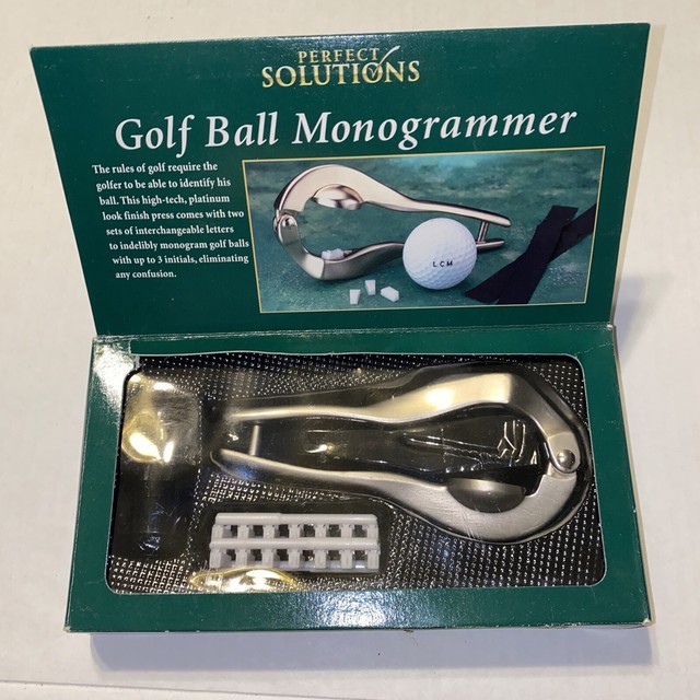 Solutions Golf Ball Monogrammer Kit - PS0145PM10ENB for sale online | eBay