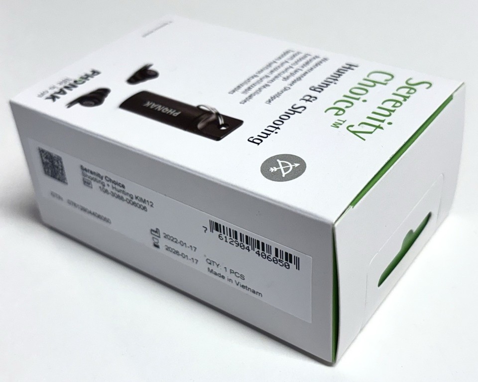 Phonak Serenity Choice Hunting & Shooting Reusable Earplugs Hearing ...