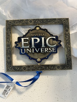 Universal Epic Universe Emblem Logo Spinner Metal Ornament Exclusive ...